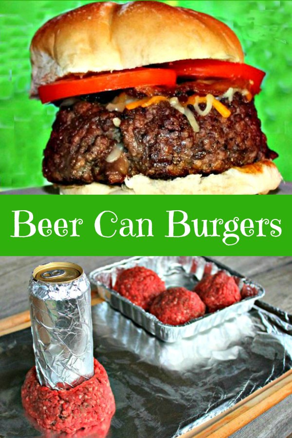 Beer Can Burgers - A hamburger you can stuff!